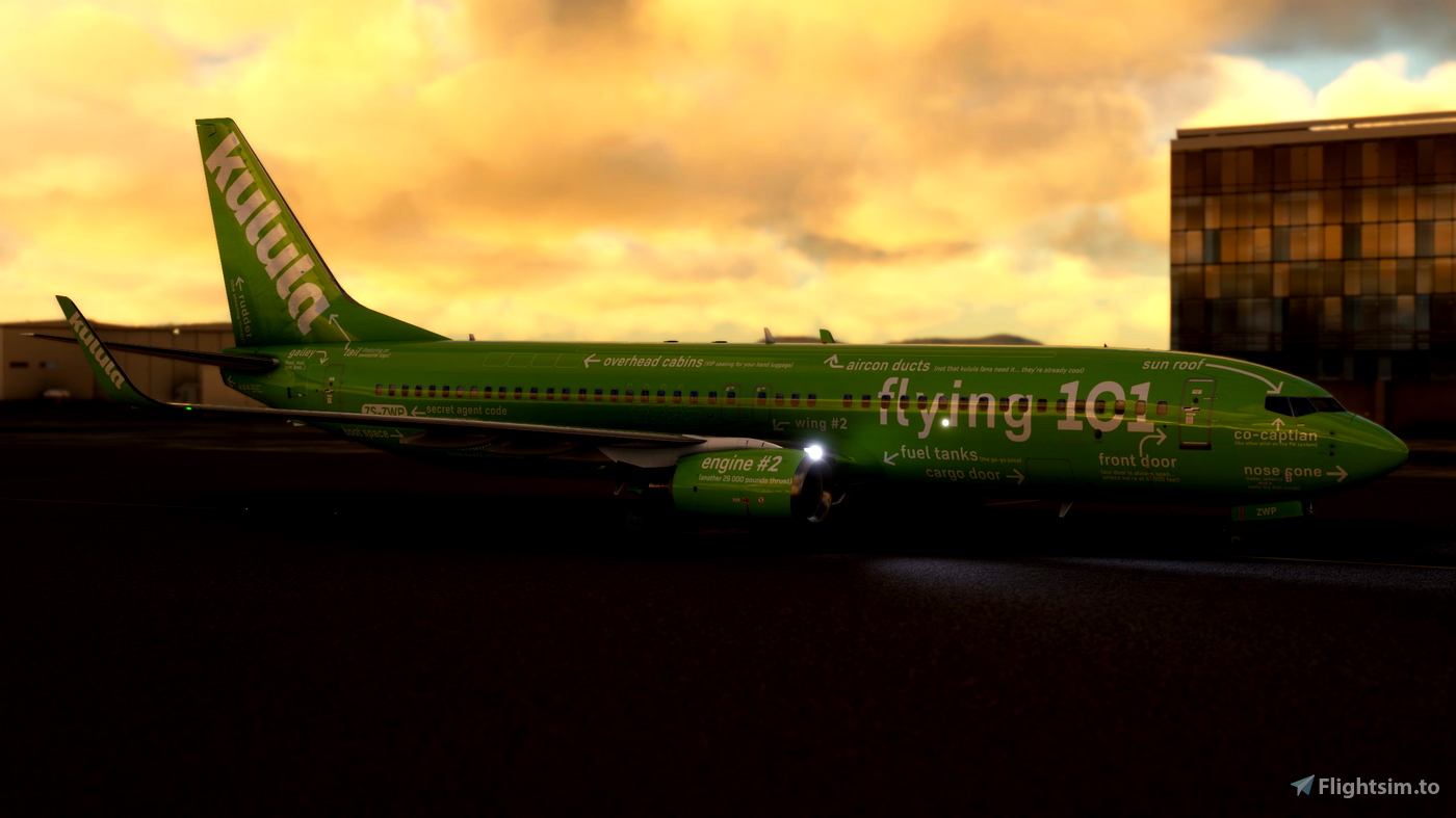 PMDG 737-800 Kulula Airlines ZS-ZWP "Flying 101" for Microsoft Flight ...