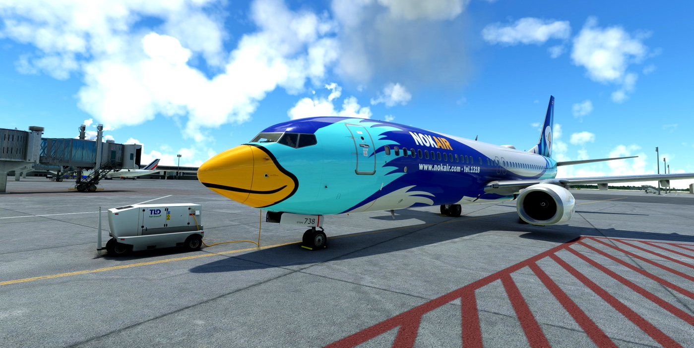 PMDG 737-800 Nok Air Livery Pack (HS-DBP | HS-DBR | HS-DBS) for ...