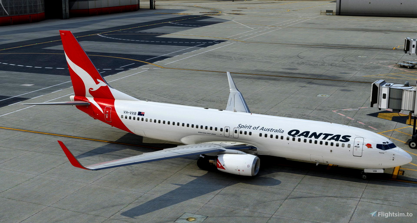 PMDG 737-800 Qantas - VH-VXB Yananyi for Microsoft Flight Simulator | MSFS