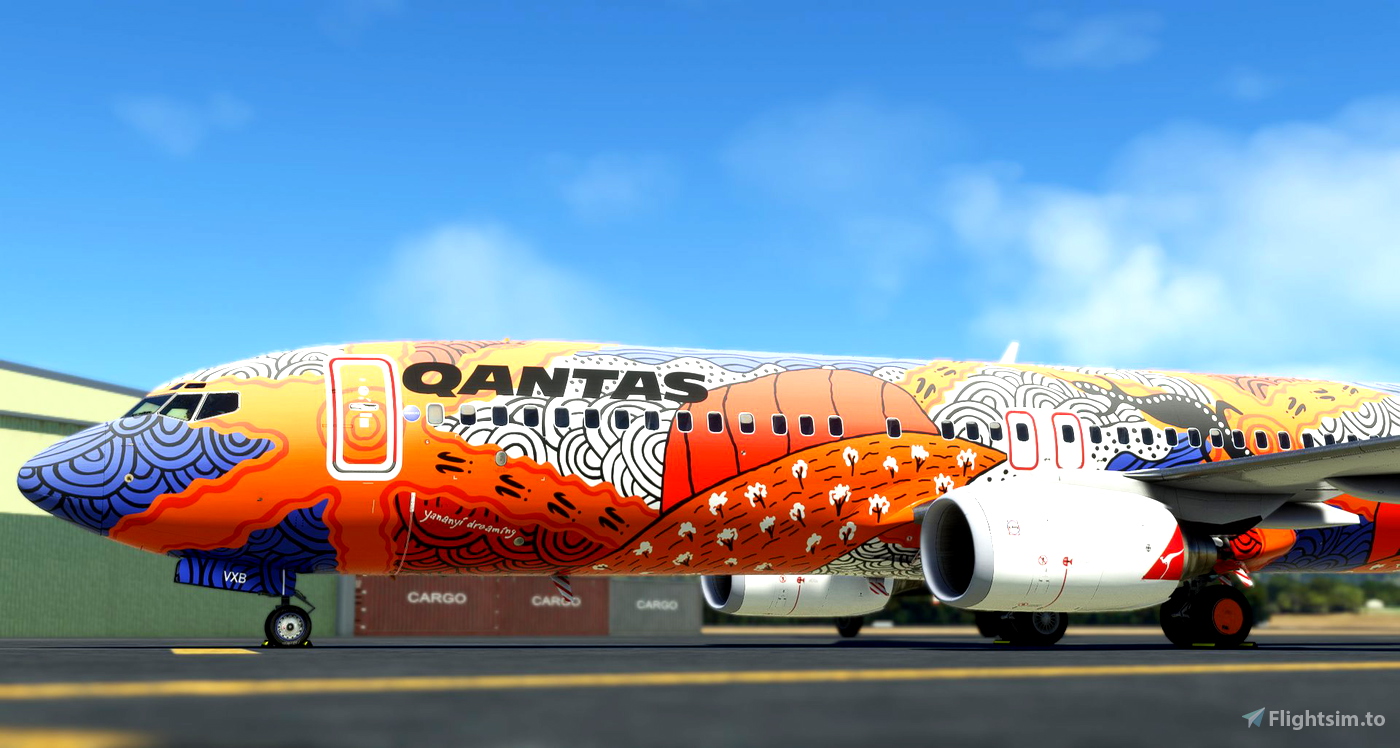 PMDG 737-800 Qantas - VH-VXB Yananyi Dreaming (2 Pack) for Microsoft ...