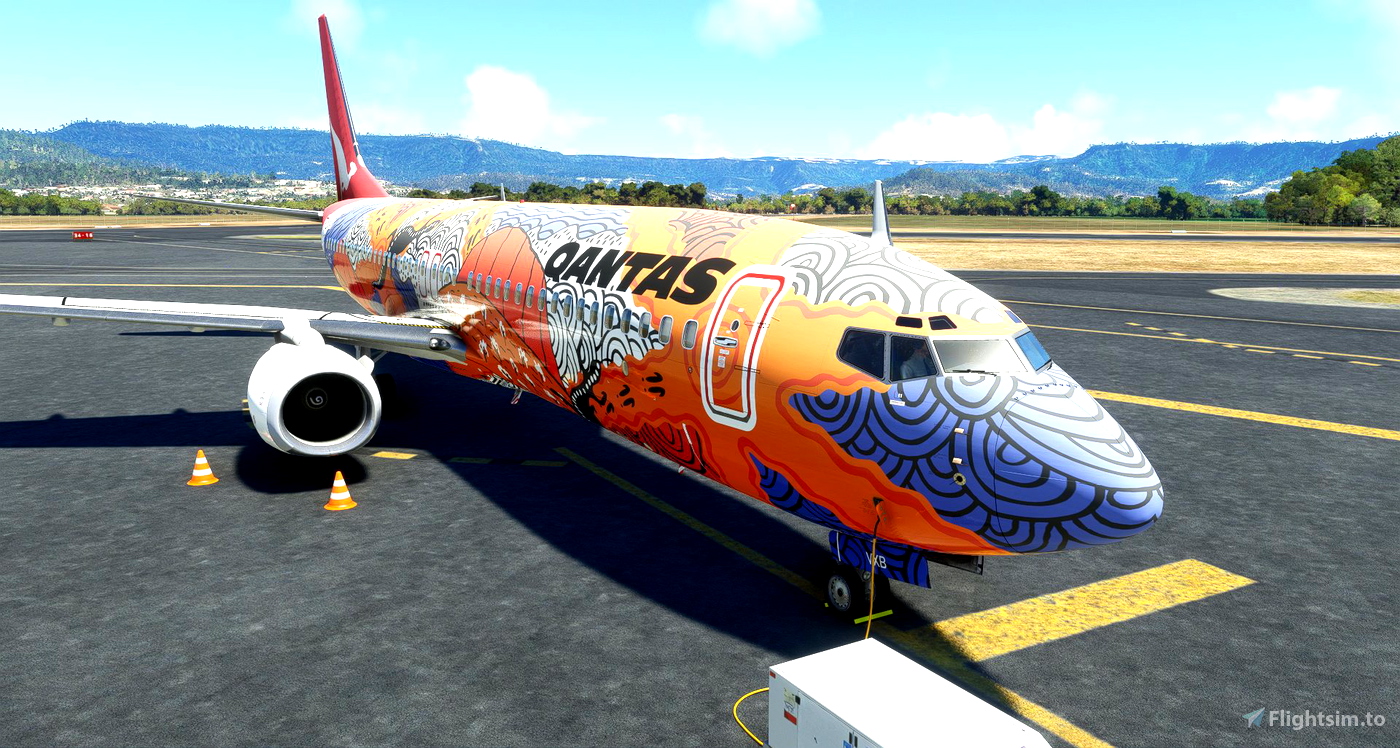 PMDG 737-800 Qantas - VH-VXB Yananyi Dreaming (2 Pack) for Microsoft ...