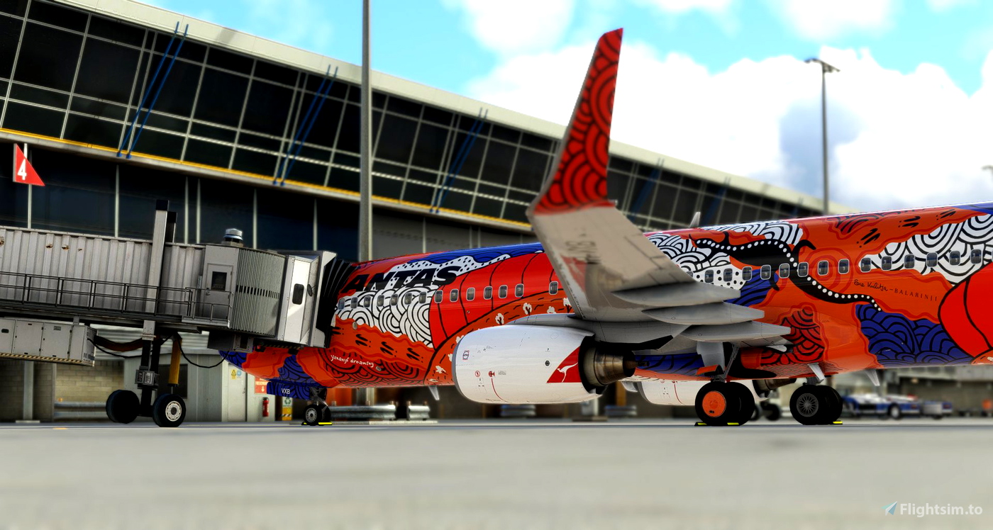 PMDG 737-800 Qantas - VH-VXB Yananyi Dreaming (2 Pack) for Microsoft ...