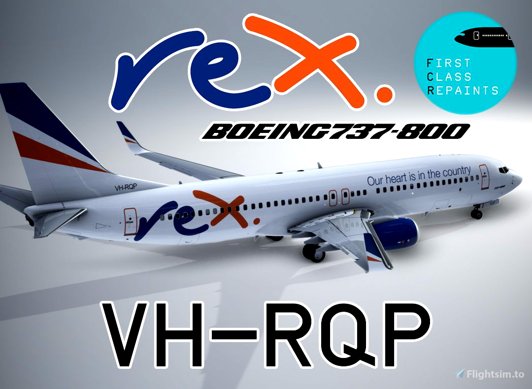 PMDG 737-800 Regional Express (Rex) VH-RQP för Microsoft Flight ...