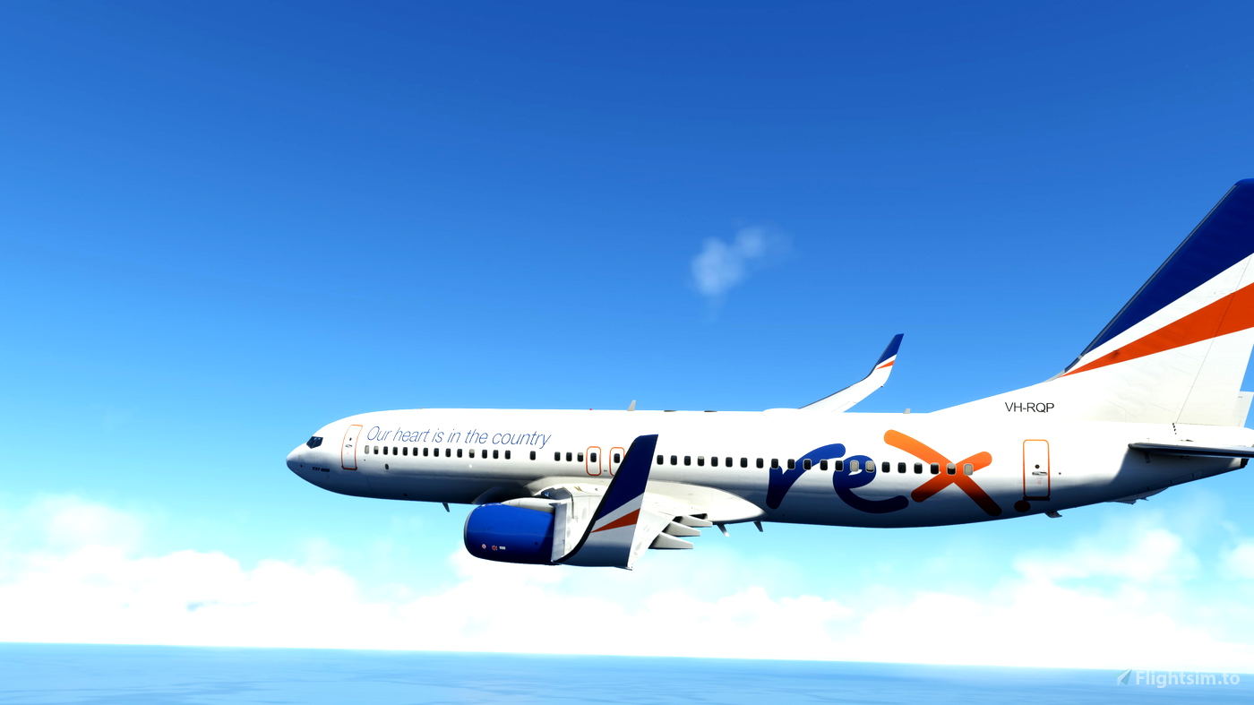 PMDG 737-800 Regional Express (Rex) VH-RQP for Microsoft Flight ...