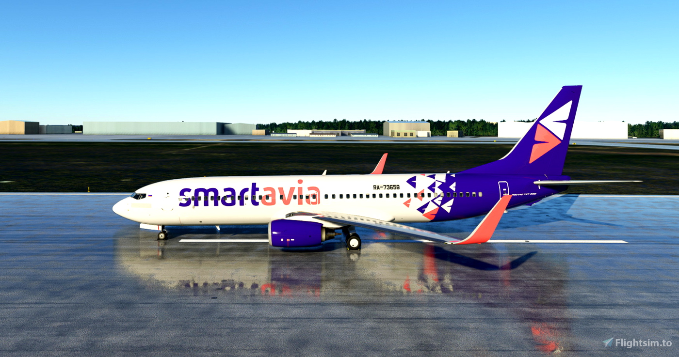 PMDG 737-800 SMARTAVIA | RA-73659 for Microsoft Flight Simulator | MSFS