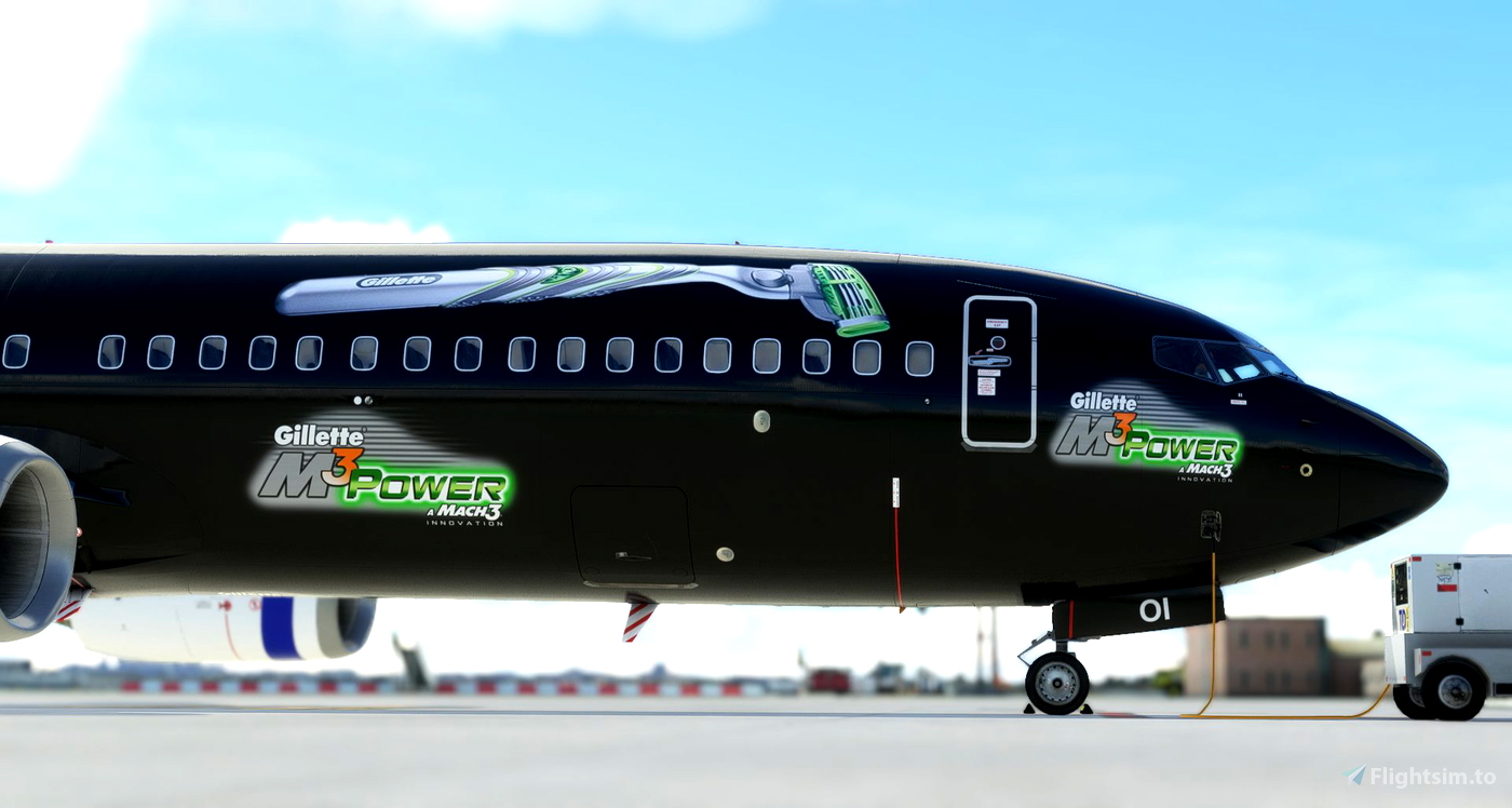 PMDG 737-800 Virgin Blue - VH-VOI Gillette Jet for Microsoft Flight ...