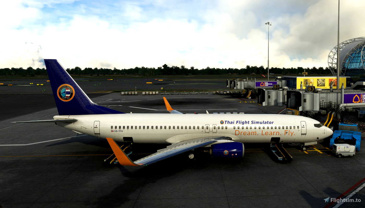 PMDG B737-800 | Thai Flight Simulator | HS-TFS for Microsoft Flight ...