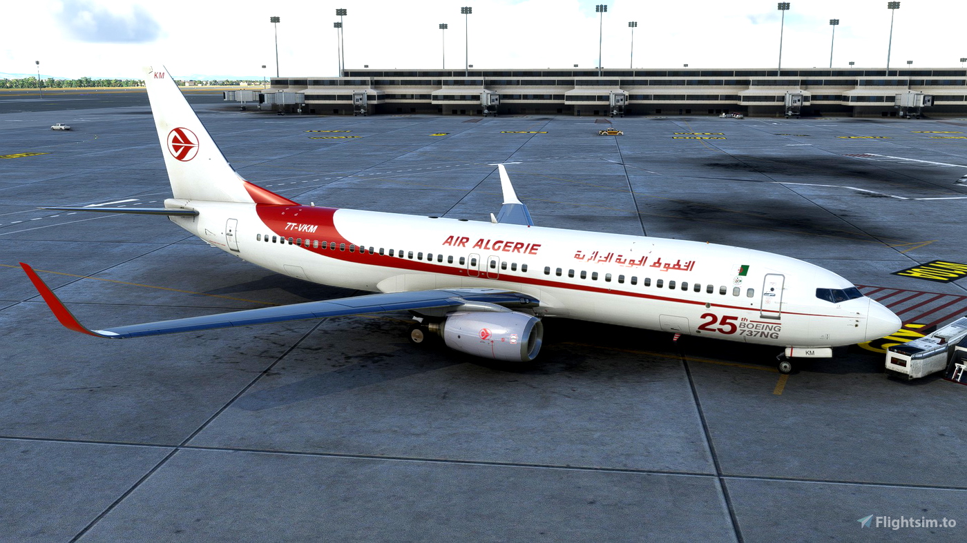 PMDG B738 AIR ALGERIE 7T-VKM w/ Cabin for Microsoft Flight Simulator | MSFS