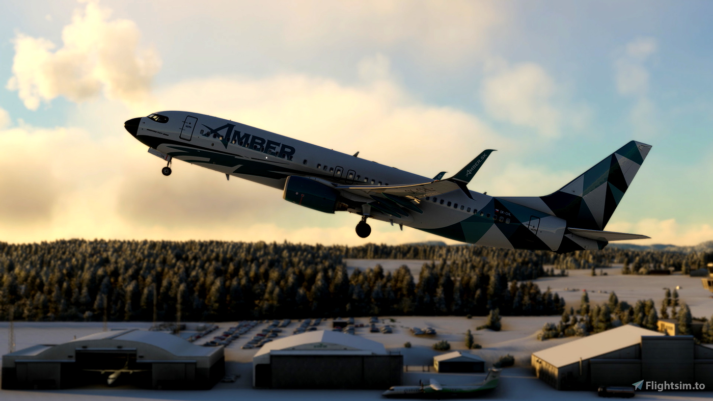 PMDG Boeing 737- 800 SSW / OK-CHL / Amber Virtual RETRO - 4K + interior for Microsoft Flight ...