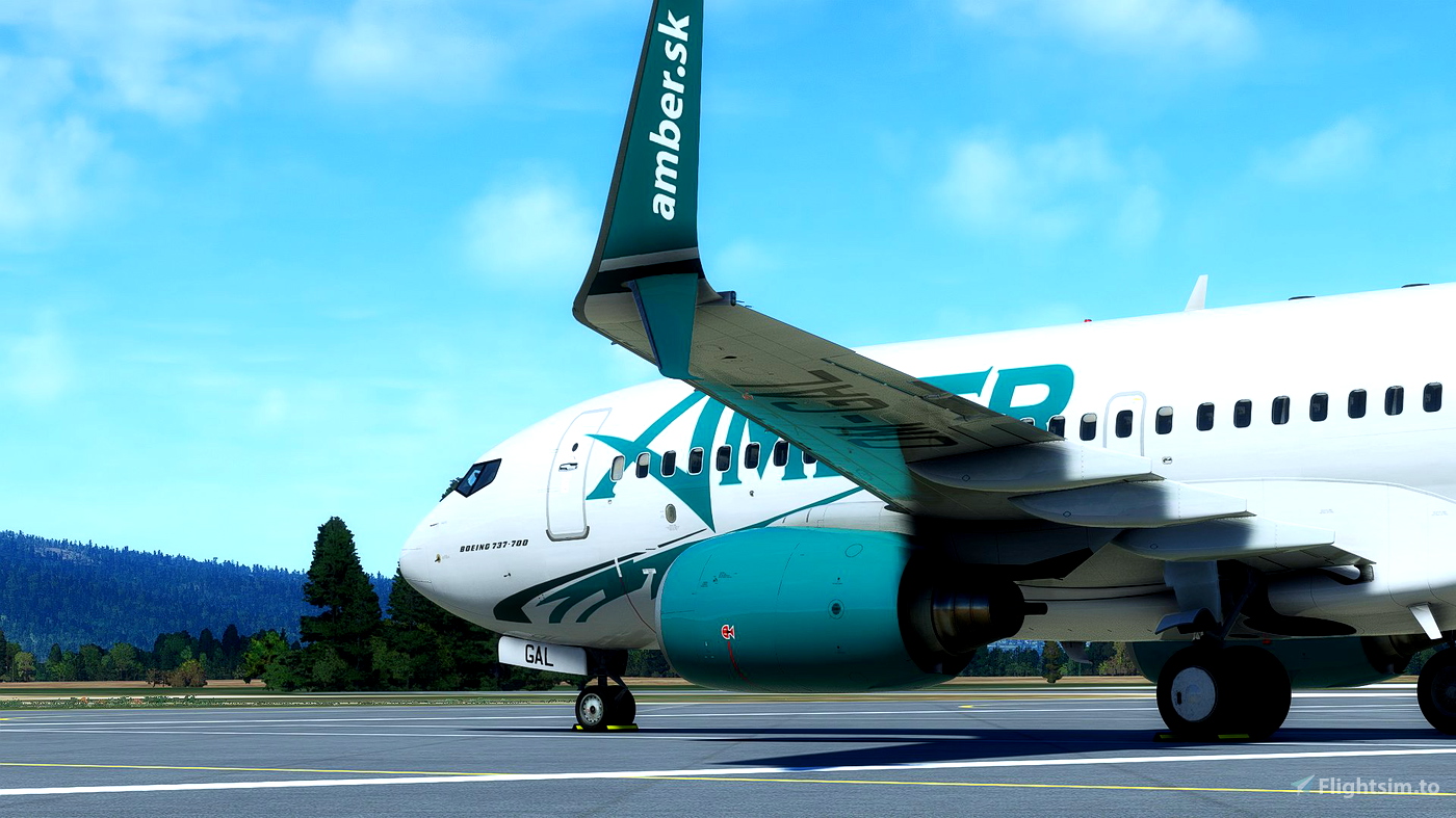 PMDG Boeing 737-700 / OM-GAL / Amber Virtual - PMDG BOEING B737-700SSW ...