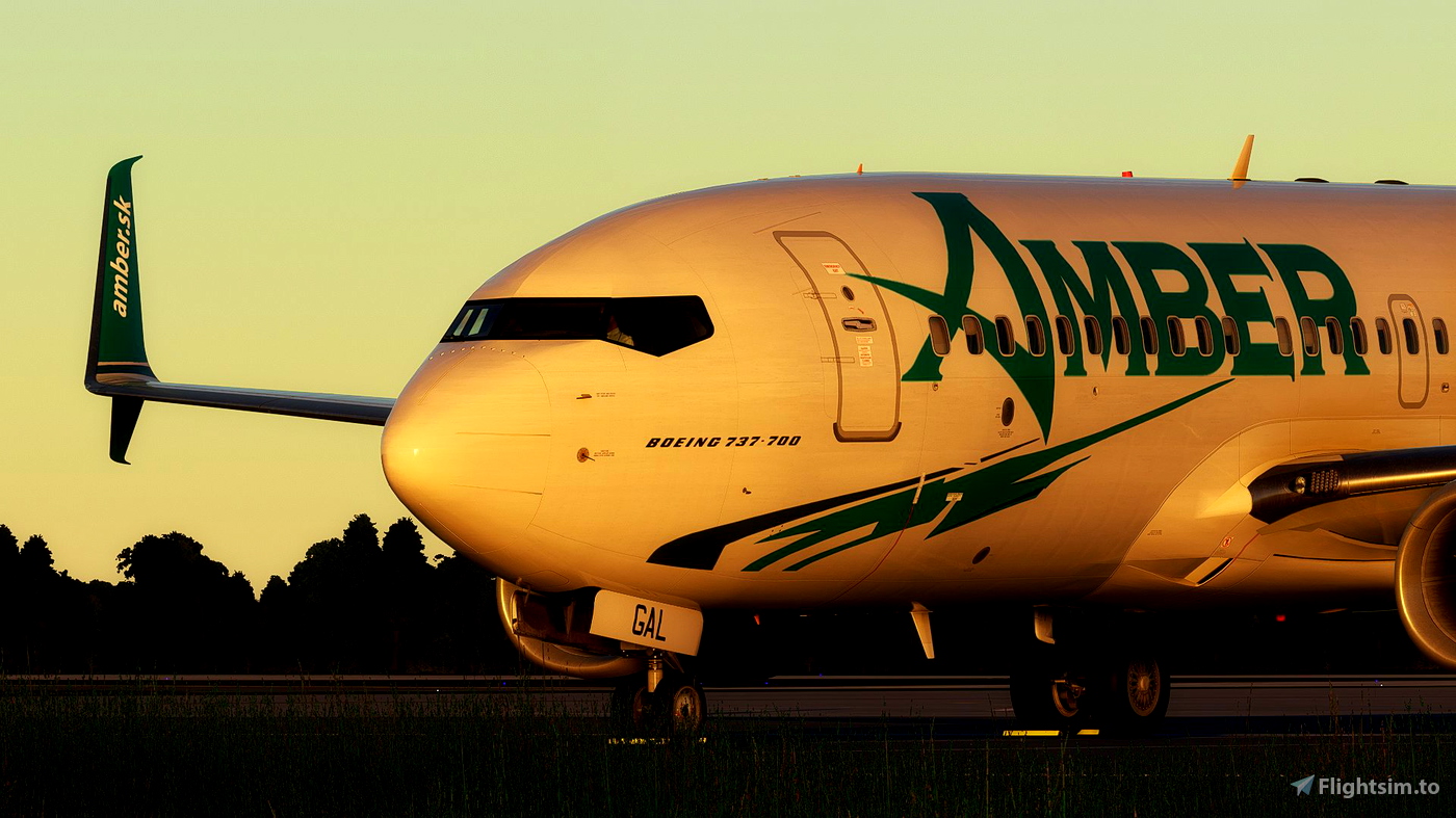 PMDG Boeing 737-700 / OM-GAL / Amber Virtual - PMDG BOEING B737-700SSW ...