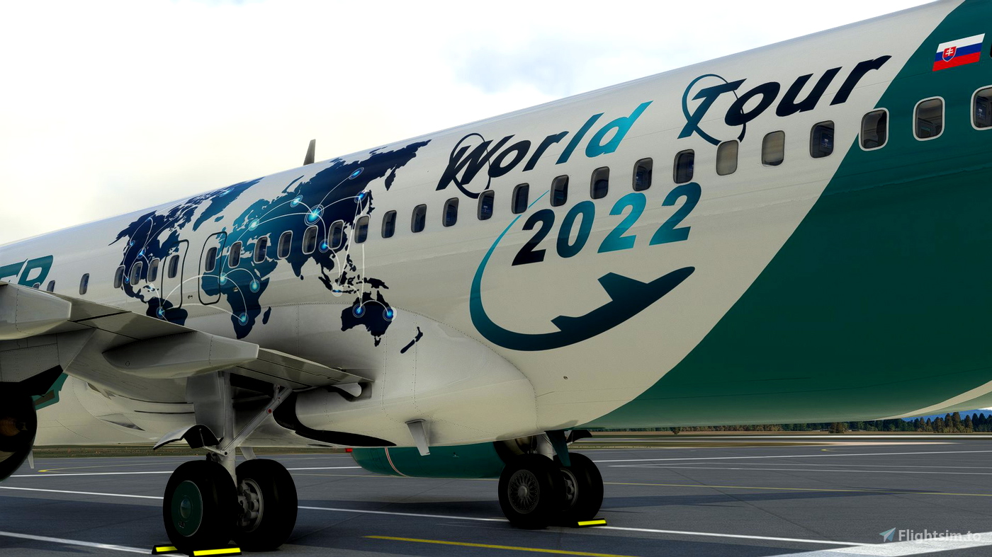 PMDG Boeing 737- 800 BW / OM-FRT WORLD TOUR EDITION / Amber Virtual ...