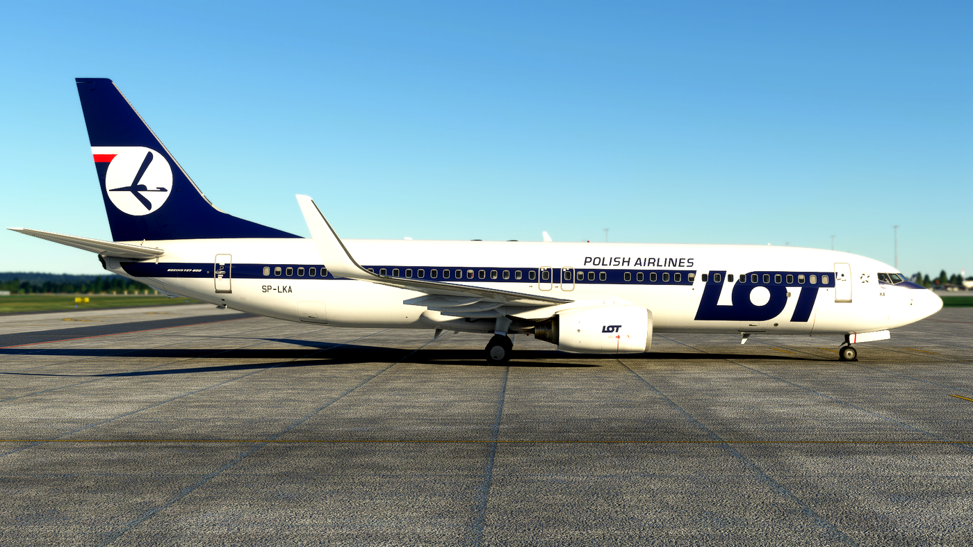 PMDG Boeing 737-800 LOT Polish Airlines Old Livery for Microsoft Flight ...