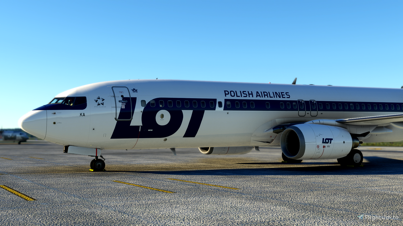 PMDG Boeing 737-800 LOT Polish Airlines Old Livery for Microsoft Flight ...
