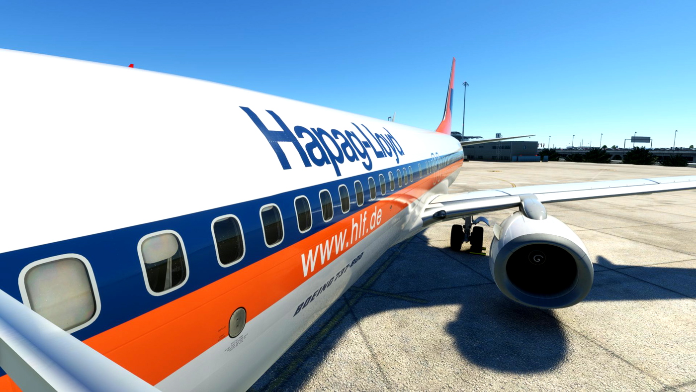 PMDG Boeing 737-800 TUI Hapag-Lloyd Flug (D-AHFU) 对于 Microsoft Flight ...