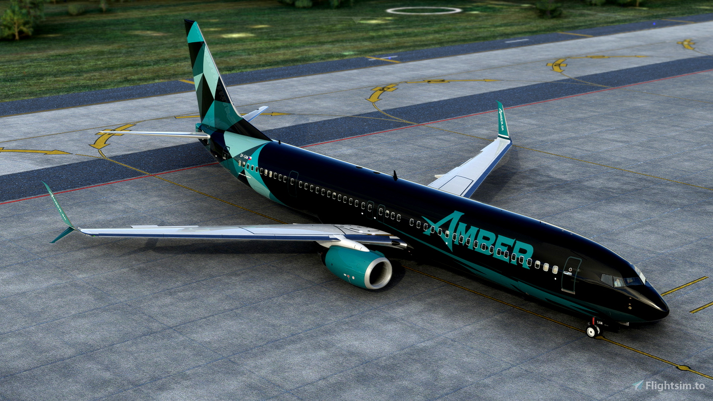 PMDG Boeing 737- 900 ER / OK-SAM / Amber Virtual- 4K + interior for ...