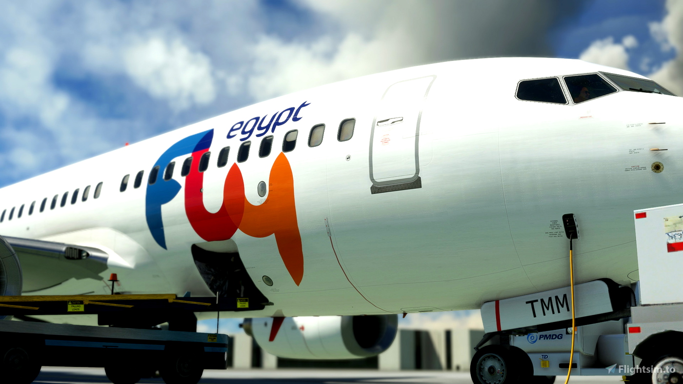 PMDG Boeing B737-700 FlyEgypt | 4K for Microsoft Flight Simulator | MSFS