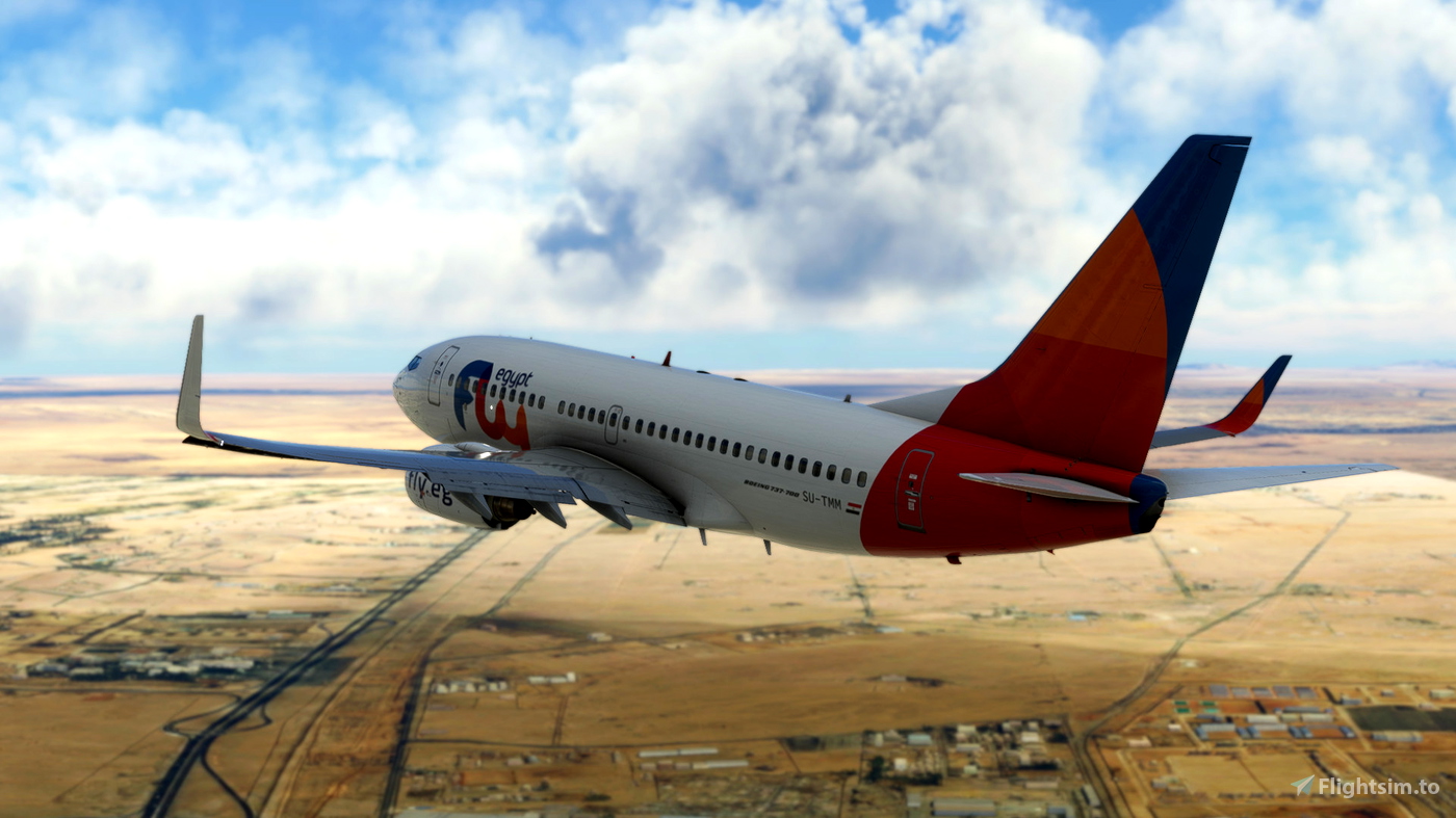 PMDG Boeing B737-700 FlyEgypt | 4K for Microsoft Flight Simulator | MSFS