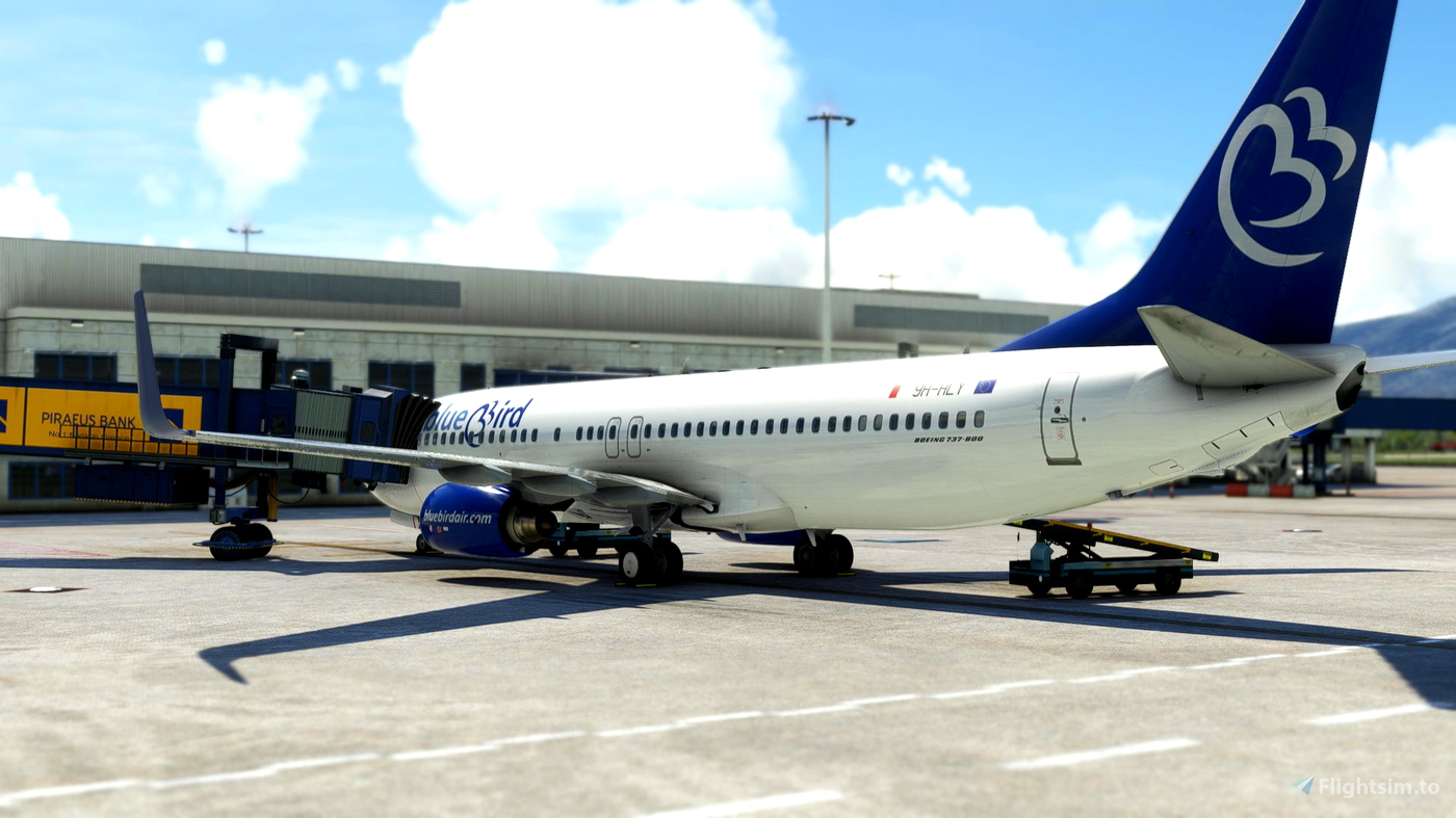 PMDG Boeing B737-800 BlueBird Airways | 4K für Microsoft Flight Simulator | MSFS