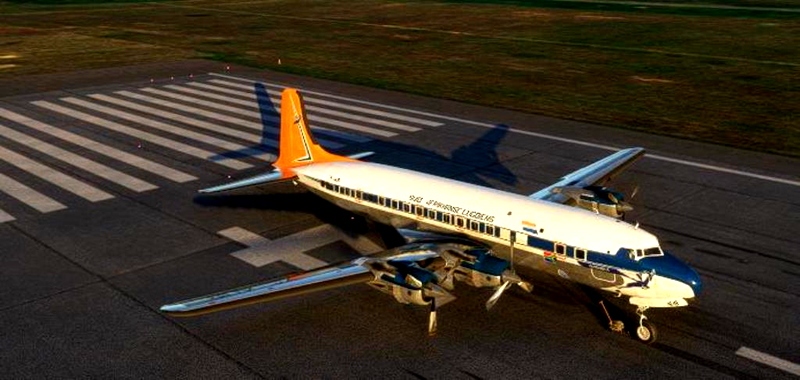 PMDG DC 6B Fictional Old SAA Livery based on ZS-AUB "outeniqua" for ...