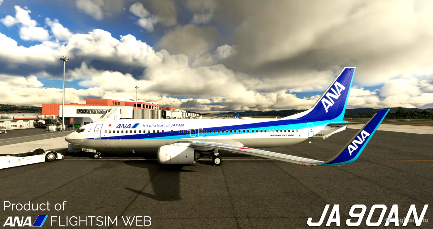 PMDG NG3 ANA 737-800 JA90AN Repaint for Microsoft Flight Simulator | MSFS