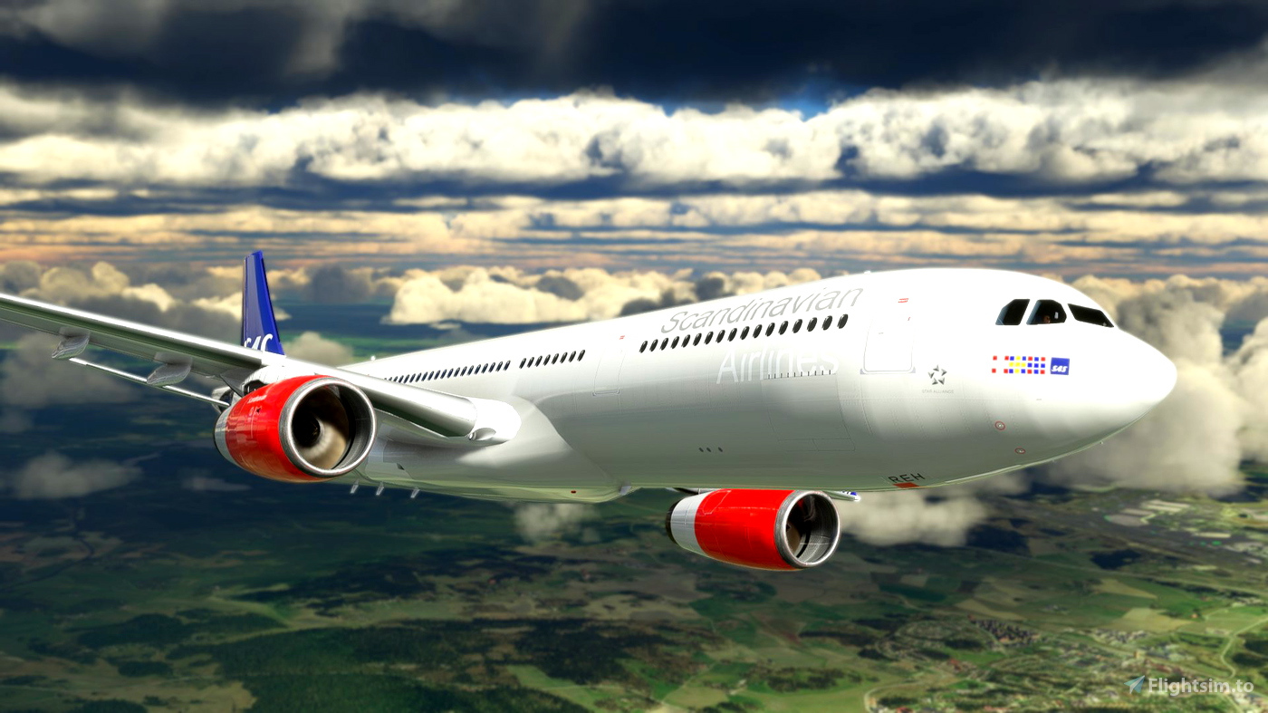PMP A330-300 Scandinavian Airlines | 4K for Microsoft Flight Simulator ...