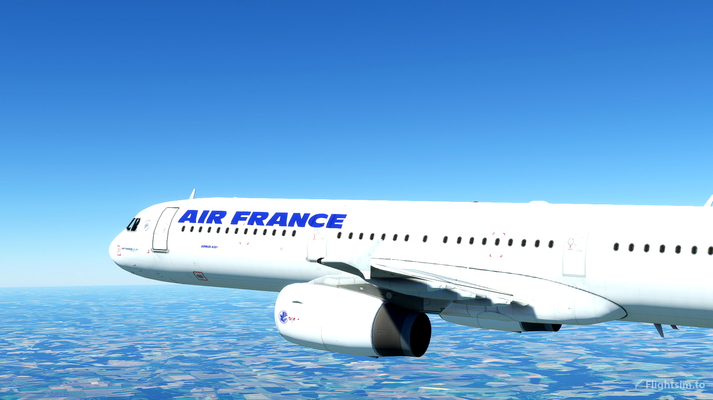 PMP Airbus A321-200 Air France Old Livery F-GTAT 8K pro Microsoft ...