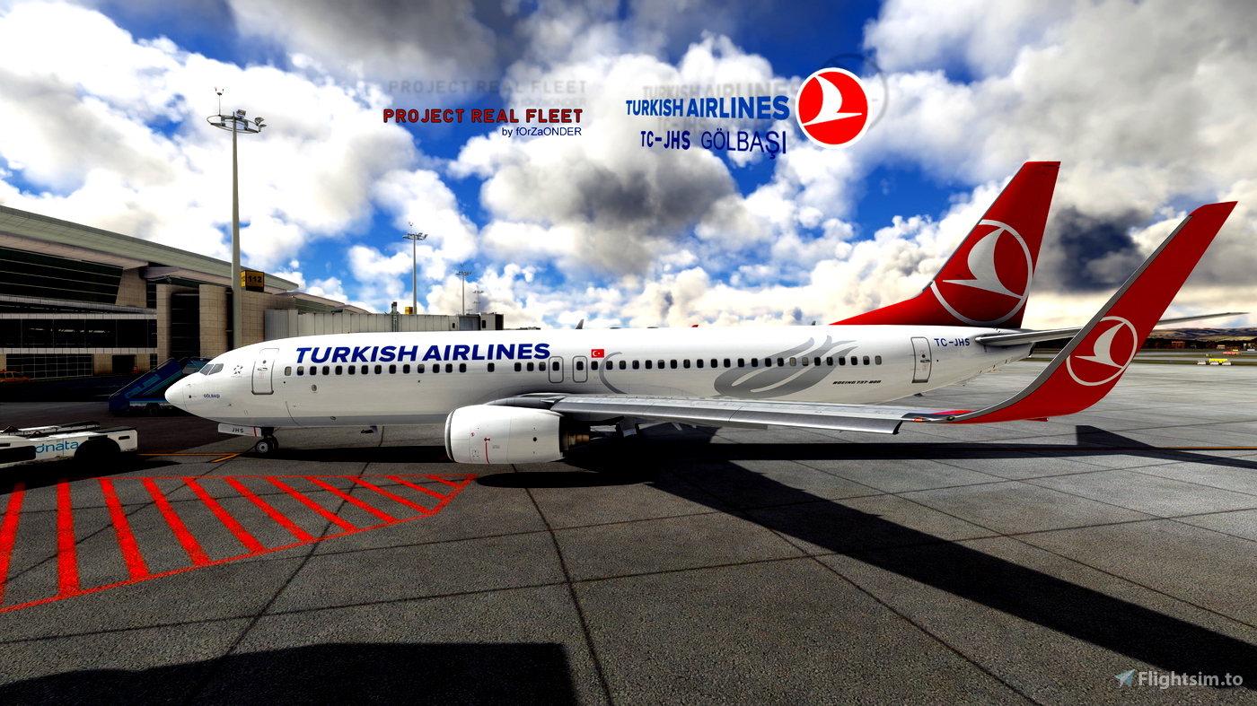 Project Real Fleet by fOrZaONDER, Turkish Airlines TC-JHS 4K Livery w ...