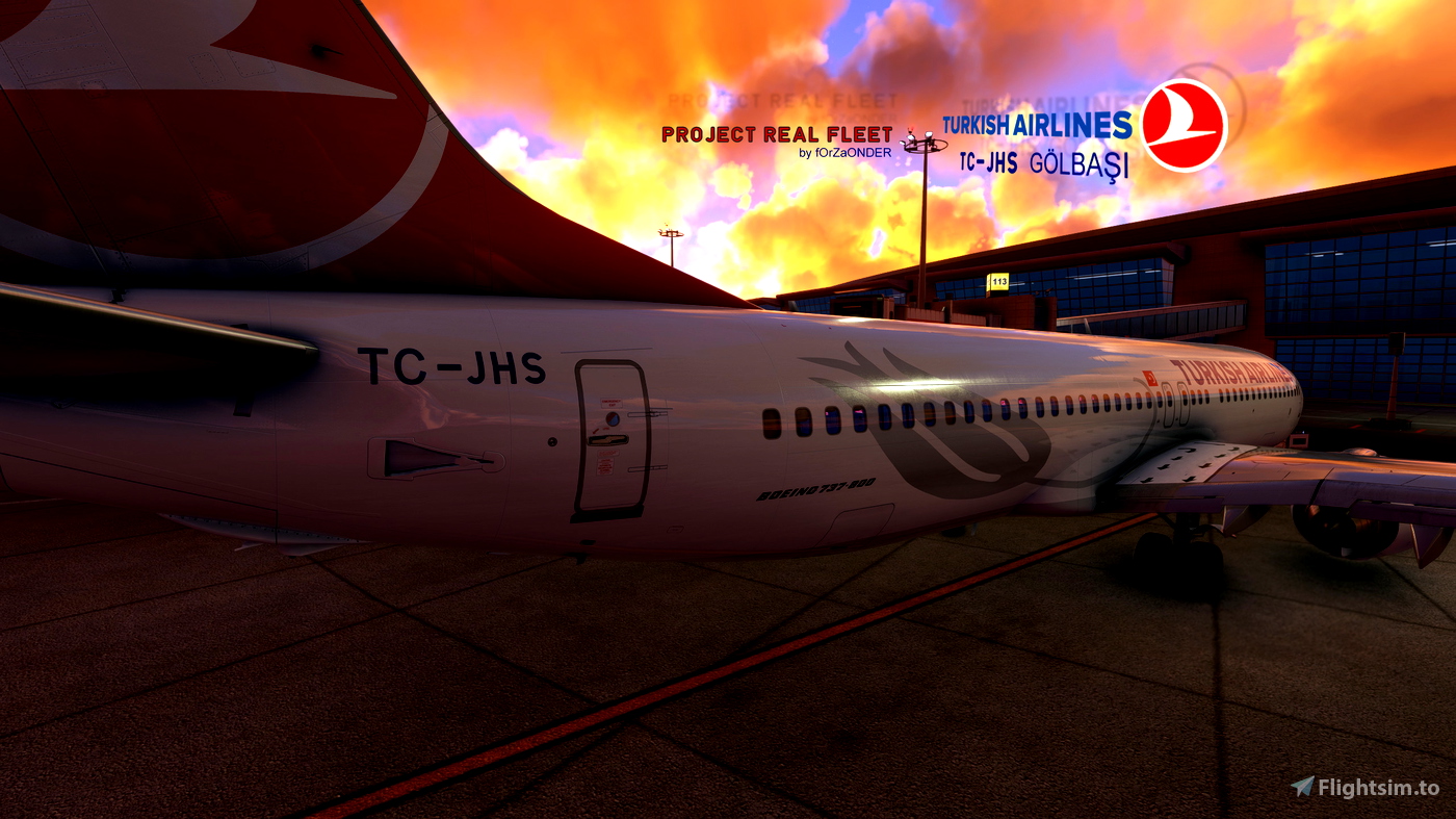 Project Real Fleet by fOrZaONDER, Turkish Airlines TC-JHS 4K Livery w ...