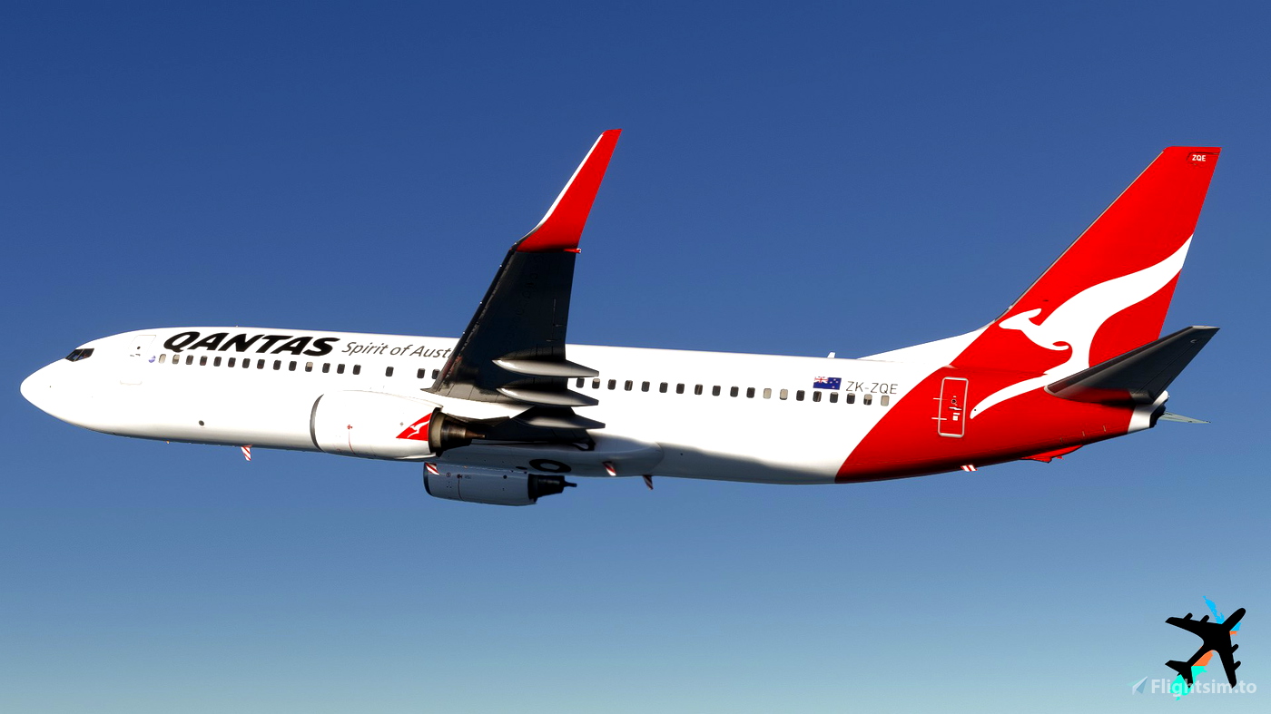 Qantas Jetconnect "William Pickering" [ZK-ZQE] | PMDG B737-800BW for ...