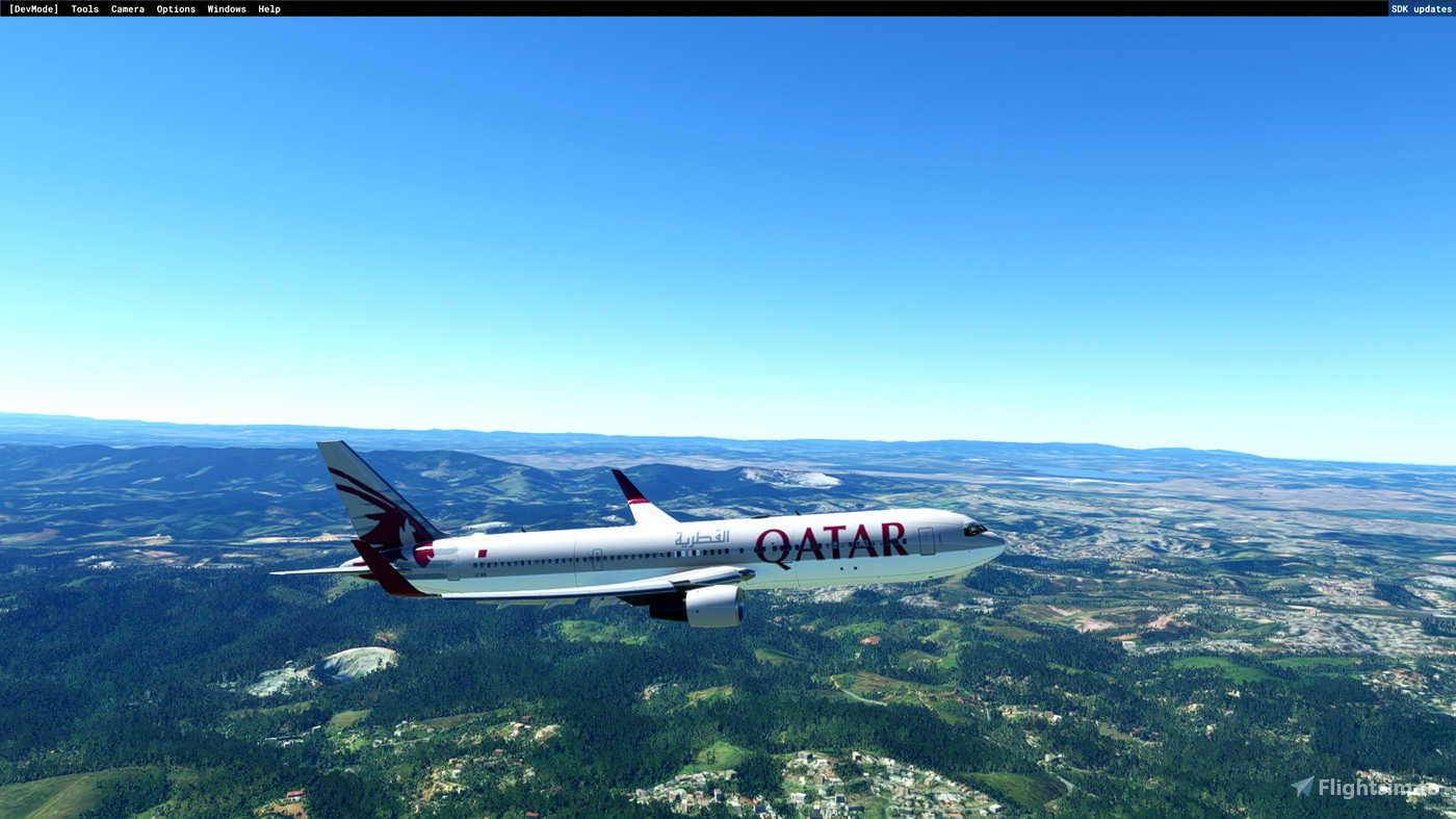 QATAR 767-300 WINGLETS 8K pour Microsoft Flight Simulator | MSFS
