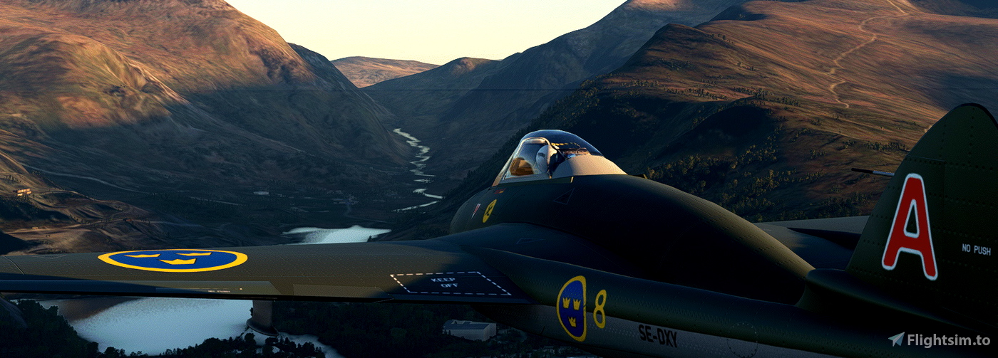 RAF/RN and Swedish Liveries for the SwissMilSim Vampire para Microsoft ...