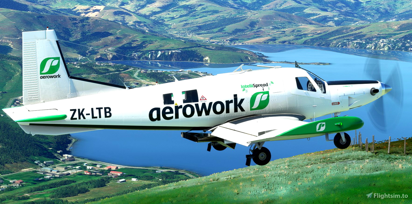Ravensdown Aerowork ZK-LTB (New Zealand) | ORBX PAC P-750 XSTOL for ...