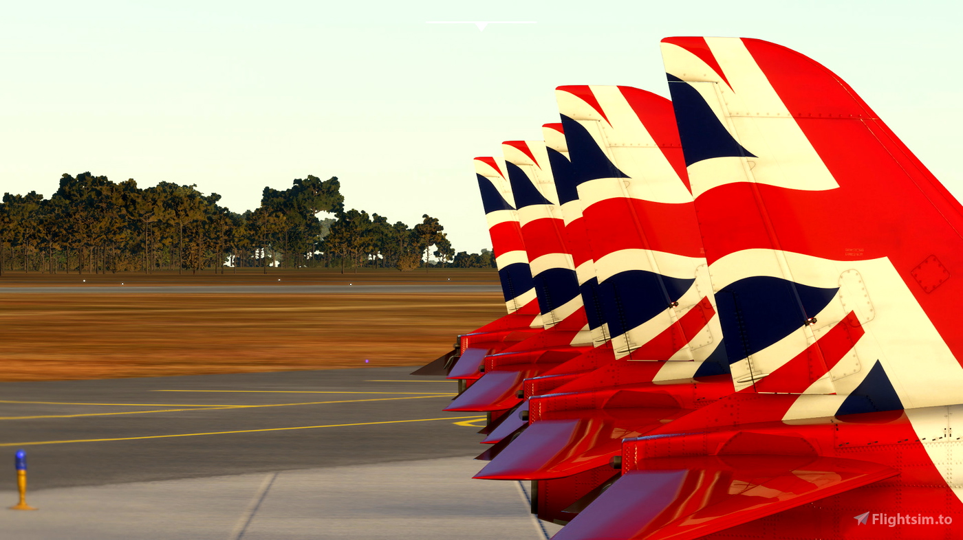 Red Arrows mod for Microsoft Flight Simulator | MSFS
