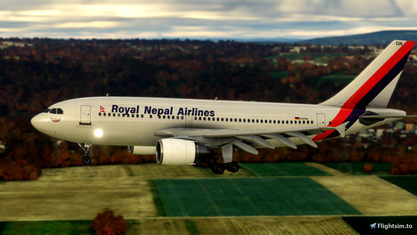 Royal Nepal Airlines (D-APON)-INIBUILDS A310 voor Microsoft Flight ...