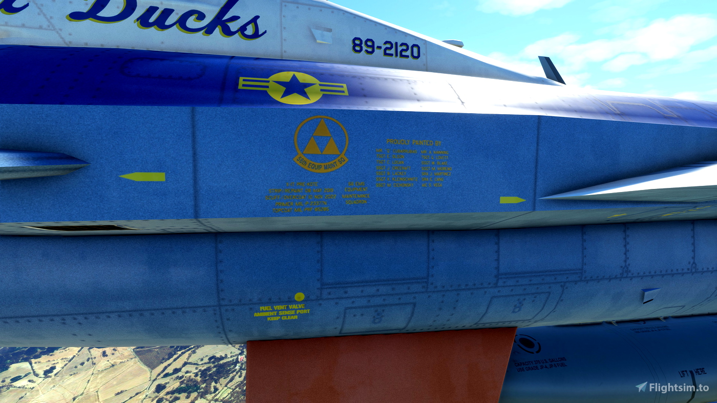 SC Designs F-16 USAF 309th FS - Wild Ducks för Microsoft Flight ...