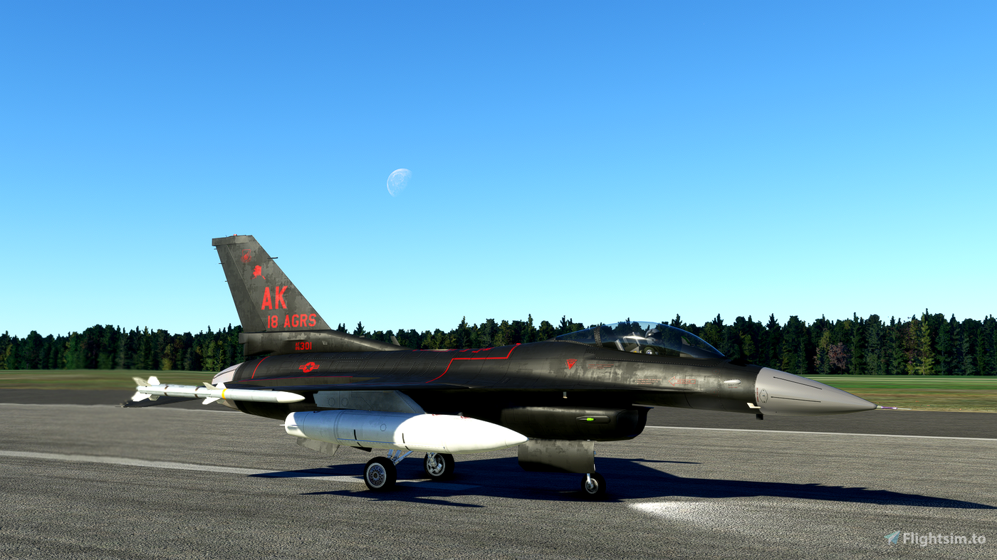 SC Designs F-16C 18th Agressors Alaska Wraith for Microsoft Flight ...