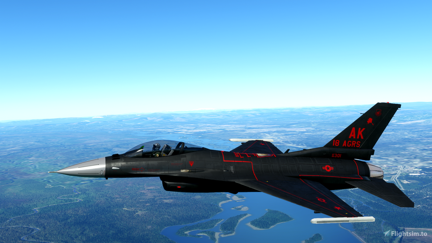 SC Designs F-16C 18th Agressors Alaska Wraith for Microsoft Flight ...