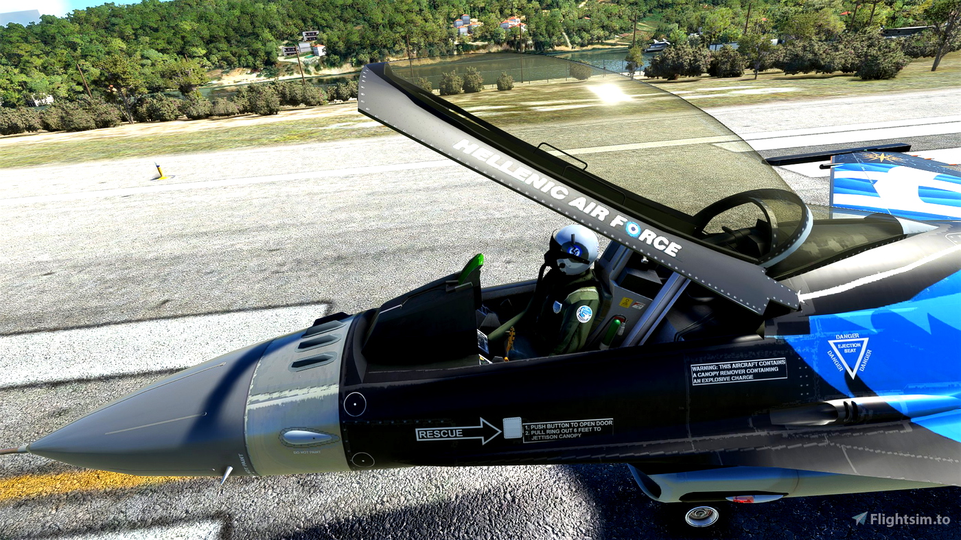 SC Designs F-16C Hellenic Air Force Demo Team “Zeus” for Microsoft ...
