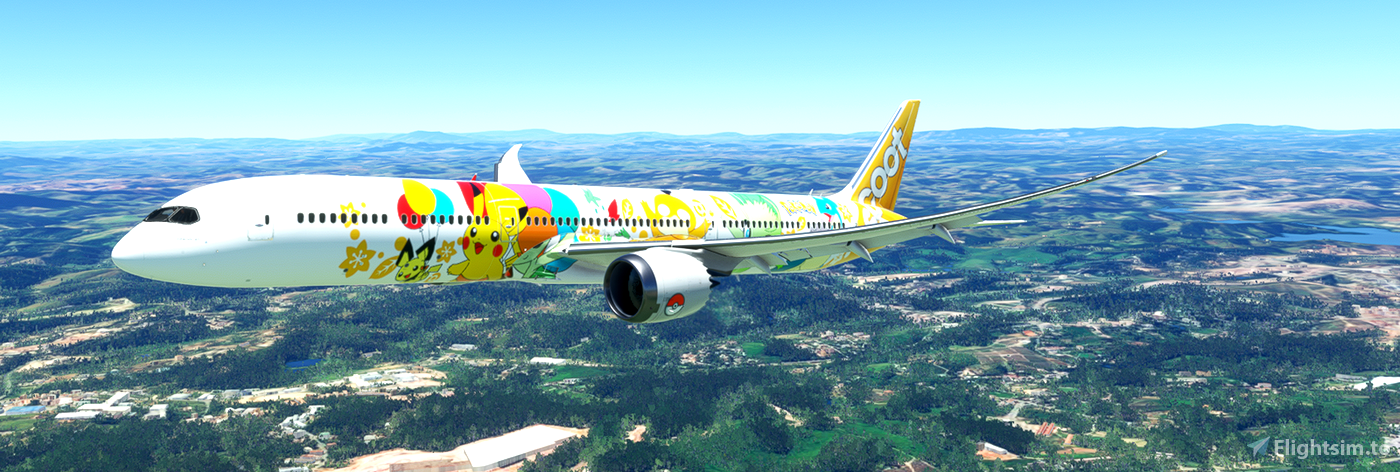 SCOOT POKEMON 787-10 for Microsoft Flight Simulator | MSFS