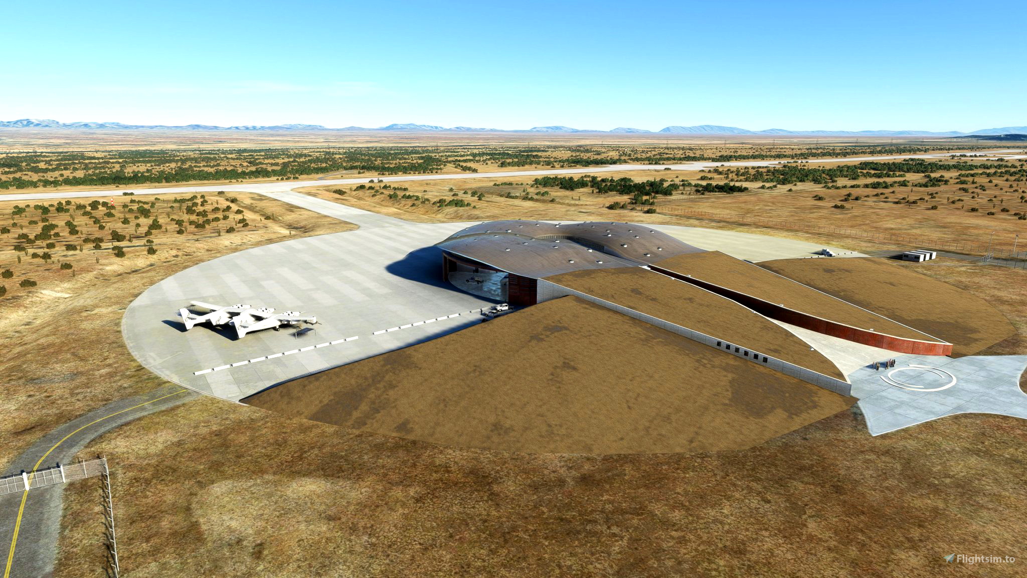 UK2000 Scenery | Spaceport America for Microsoft Flight Simulator | MSFS