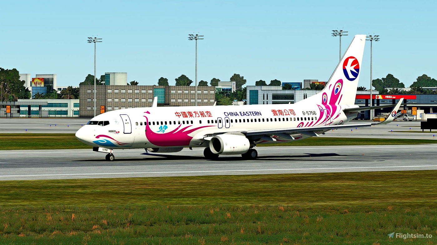[SPECIAL] PMDG 737-800 China Eastern Yunnan 中国东方航空 B-5756 "Purple ...