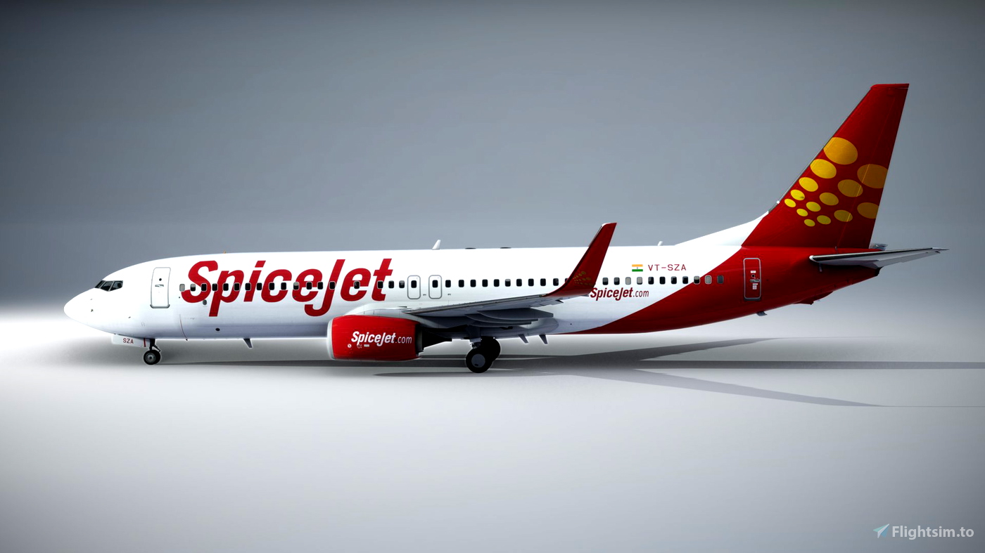SpiceJet VT-SZA for Microsoft Flight Simulator | MSFS