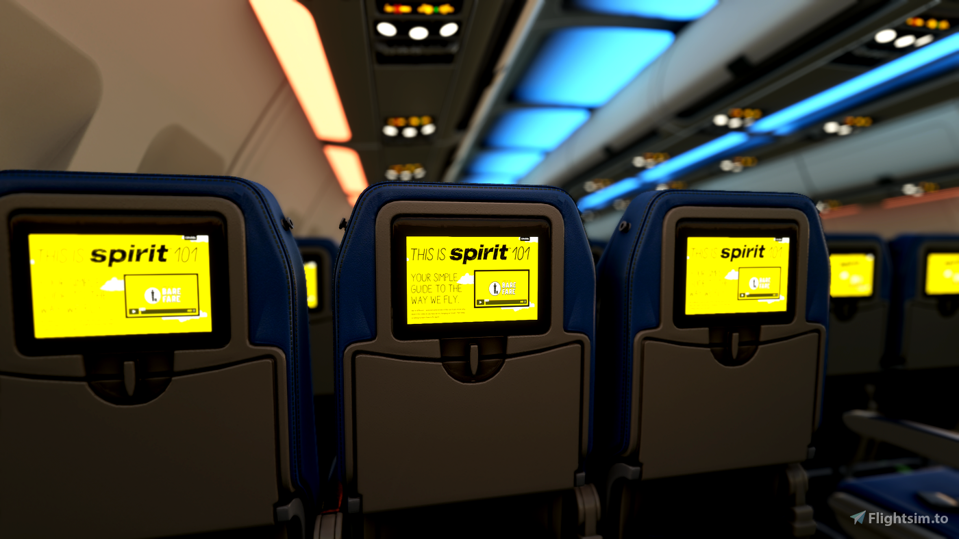 Spirit Airlines A310 "Home of the Bare Fare" [Custom EFB and Cabin ...