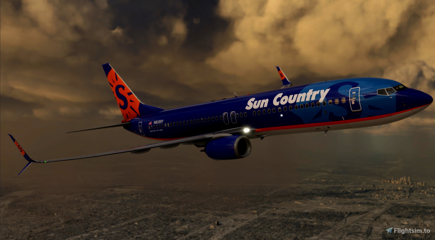 Sun Country N820SY SSW PMDG 737-800 4K w/ PMDG Config for Microsoft ...