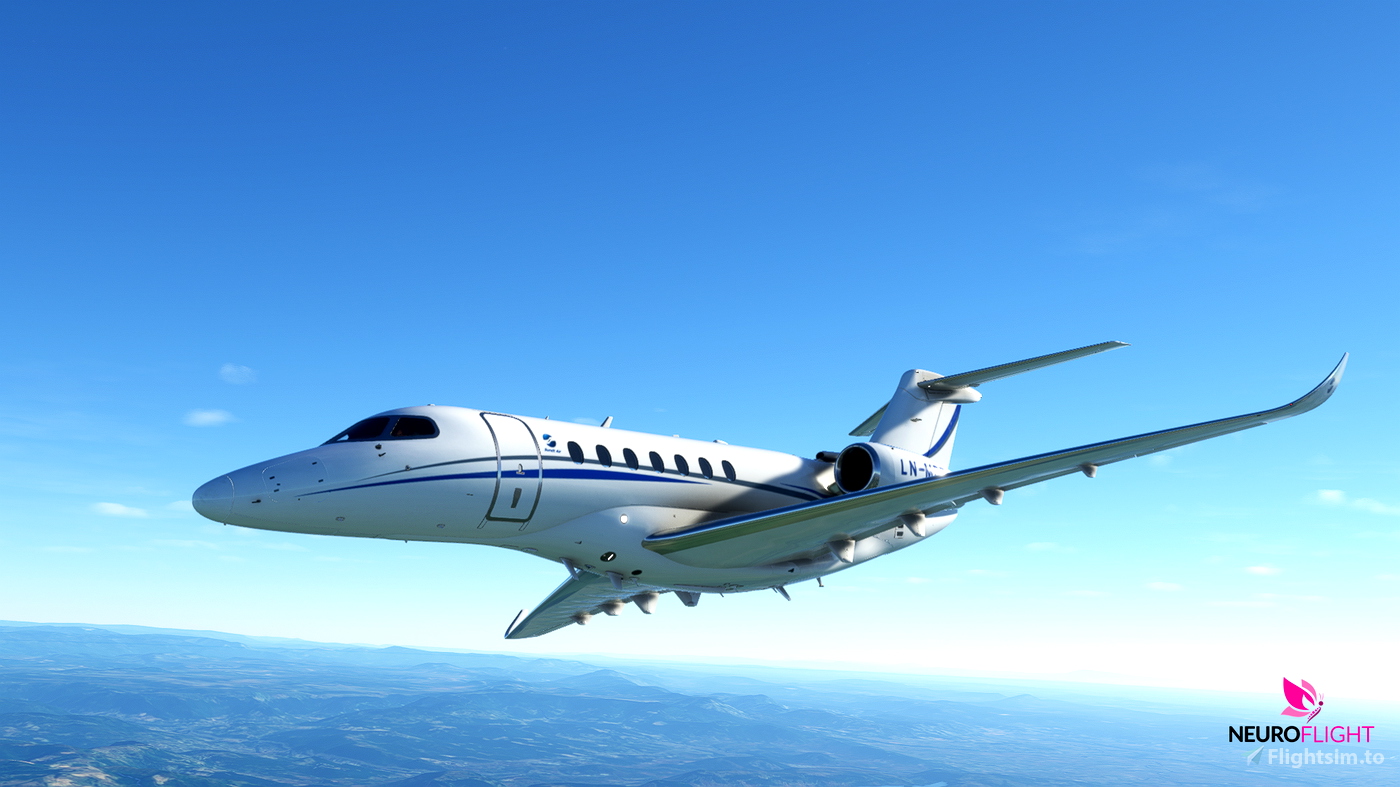 Sundt Air livery for Asobo Citation Longitude [8K] for Microsoft Flight ...