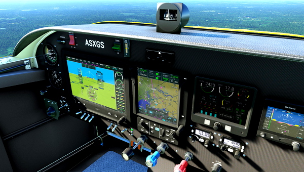 Red and Black Livery for Carenado Piper Archer for Microsoft Flight ...