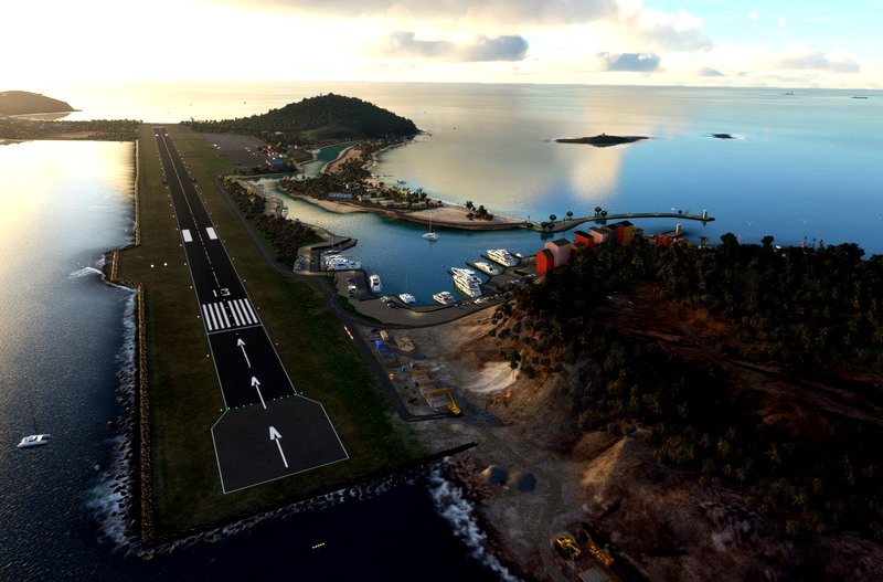 TVSC CANOUAN AIRPORT + HARBORD for Microsoft Flight Simulator | MSFS