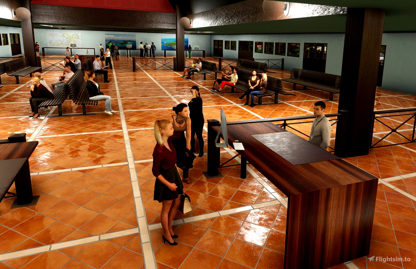 TVSC CANOUAN AIRPORT + HARBORD for Microsoft Flight Simulator | MSFS