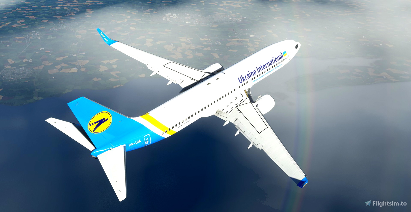 Ukraine International Airlines "UR-UIA" PMDG B737-800 for Microsoft ...